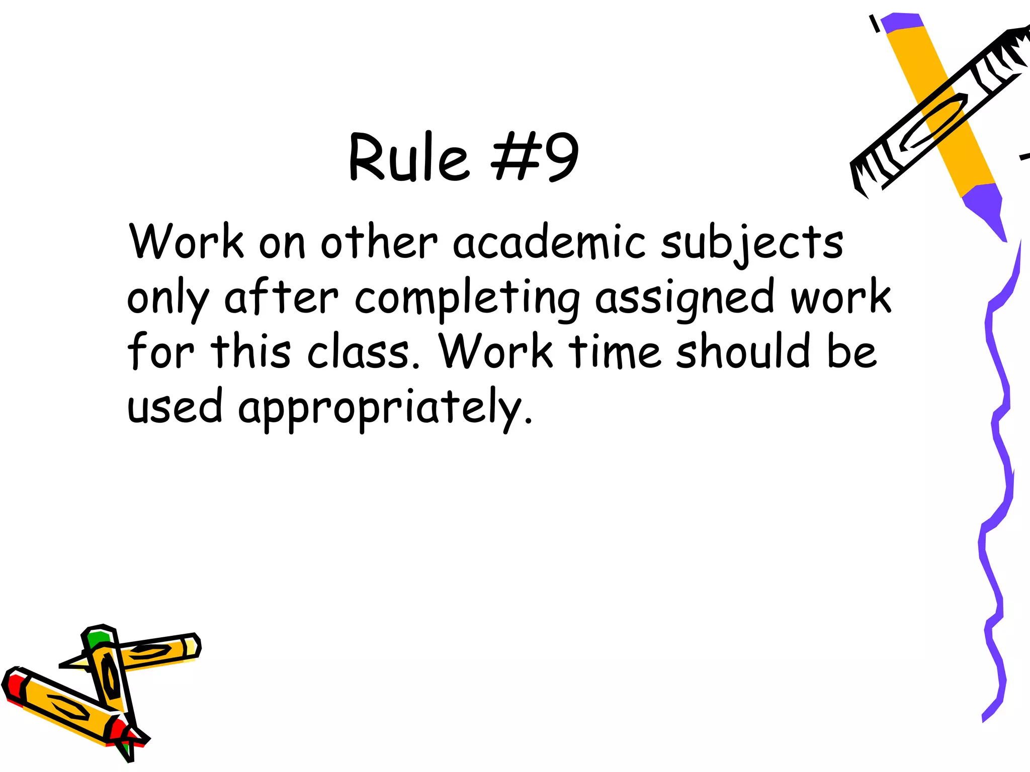 Classroom rules | PPT