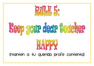 Classroom rules | PDF