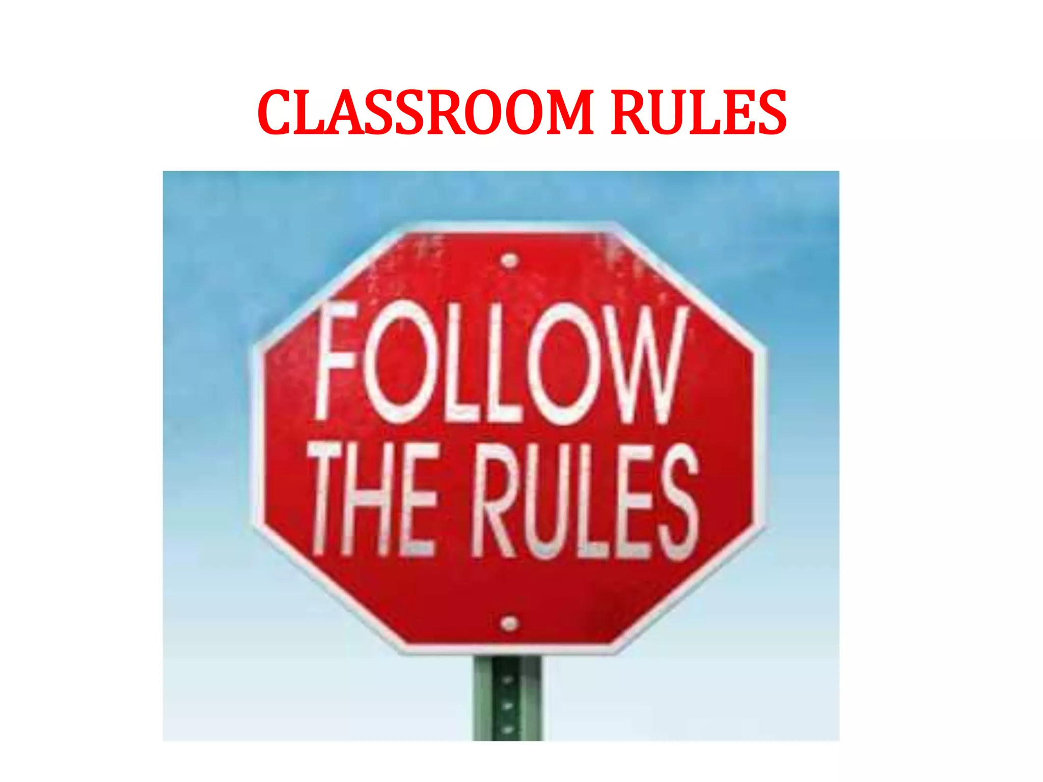 Classroom rules | PPT