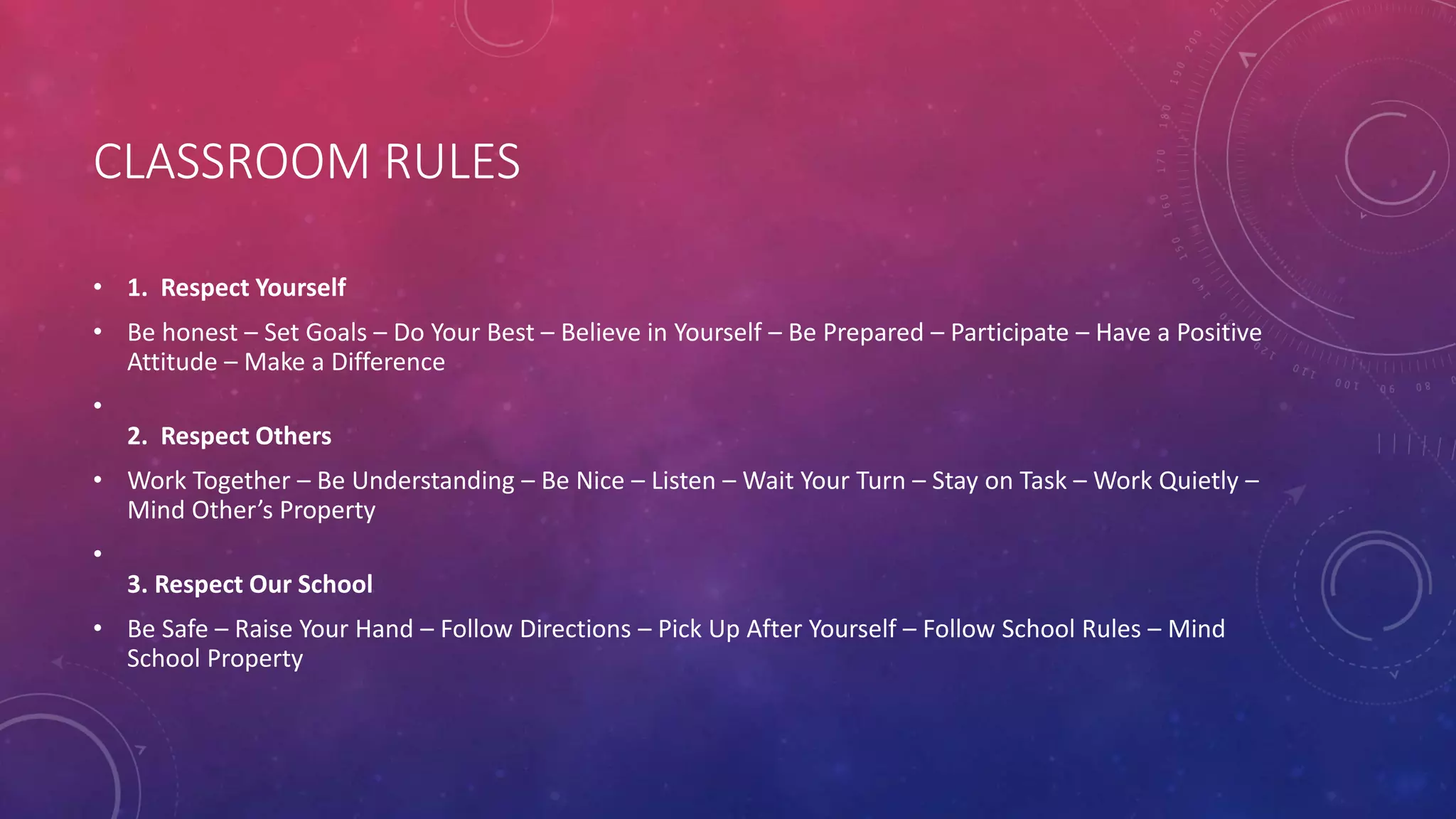 Classroom rules | PPTX