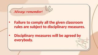 Classroom Rules for Students PowerPoint Presentation | PPTX