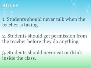 Classroom rules (1 | PPT
