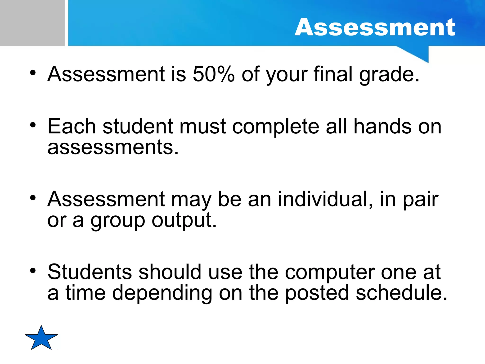 ICT:Classroom rules and expectations | PPT