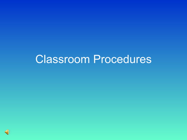 Classroom rules and procedures | PPT | Homework and Study | Education