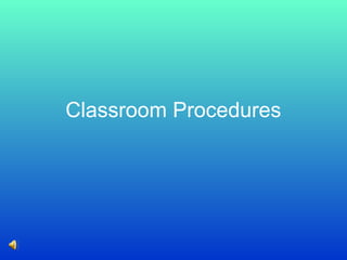 Classroom rules and procedures power point | PPT | Homework and Study ...