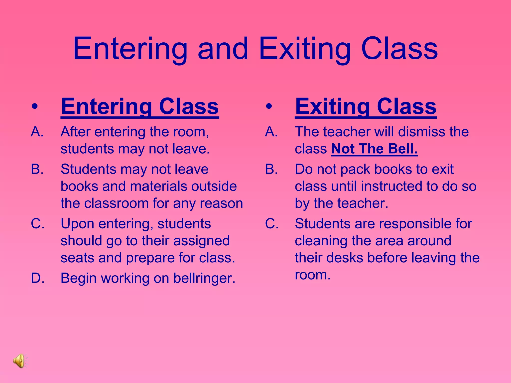 Classroom Rules and Procedures PPT.ppt
