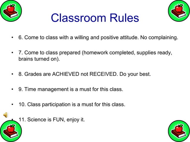 Classroom Rules and Procedures PPT.ppt
