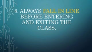 classroom rules and regulation for computer subject.pptx