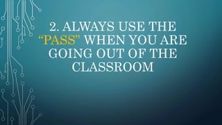 classroom rules and regulation for computer subject.pptx