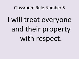 Classroom rules marshall | PPT