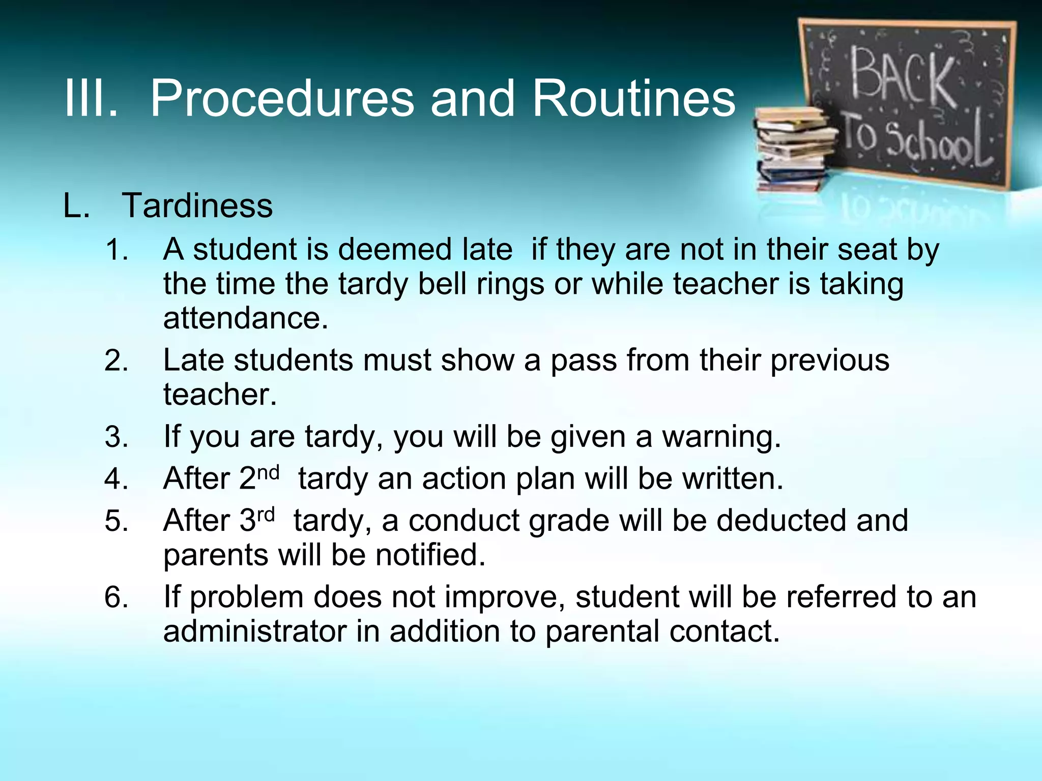 Classroom rules & procedures 2012 2013 | PPT