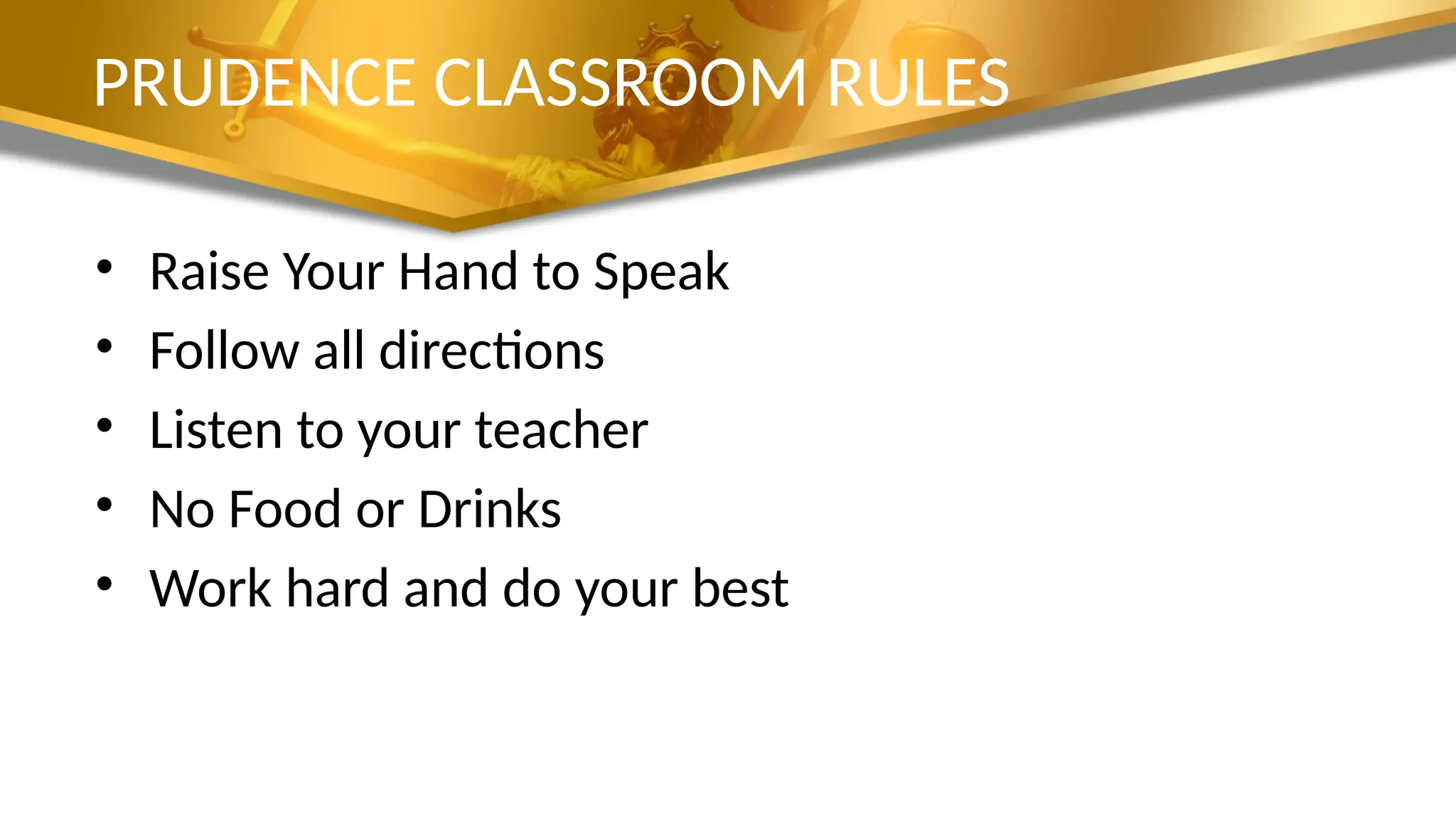 CLASSROOM RULES PRUDENCE.pp CLASSROOM MANAGEMENTtx | PPT
