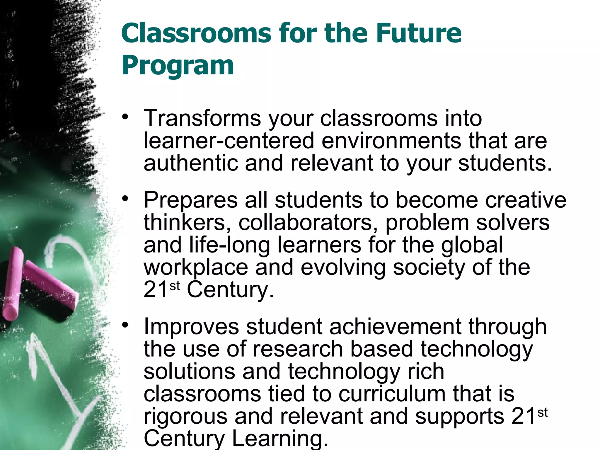 Classrooms For The Future Presentation For Teachers | PPT