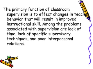 Classroom Supervision | PPT