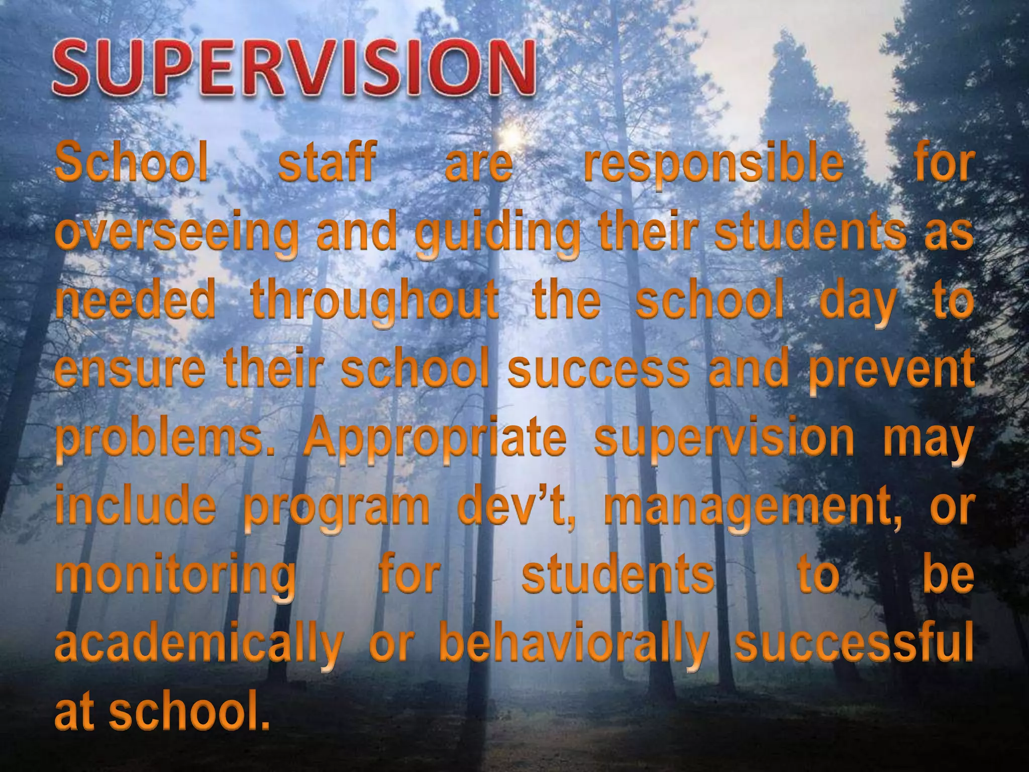 Classroom Supervision | PPSX