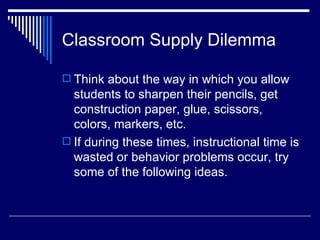 Classroom supply management | PPT