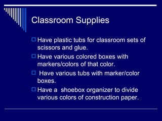 Classroom supply management | PPT