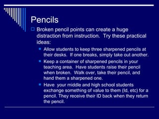 Classroom supply management | PPT