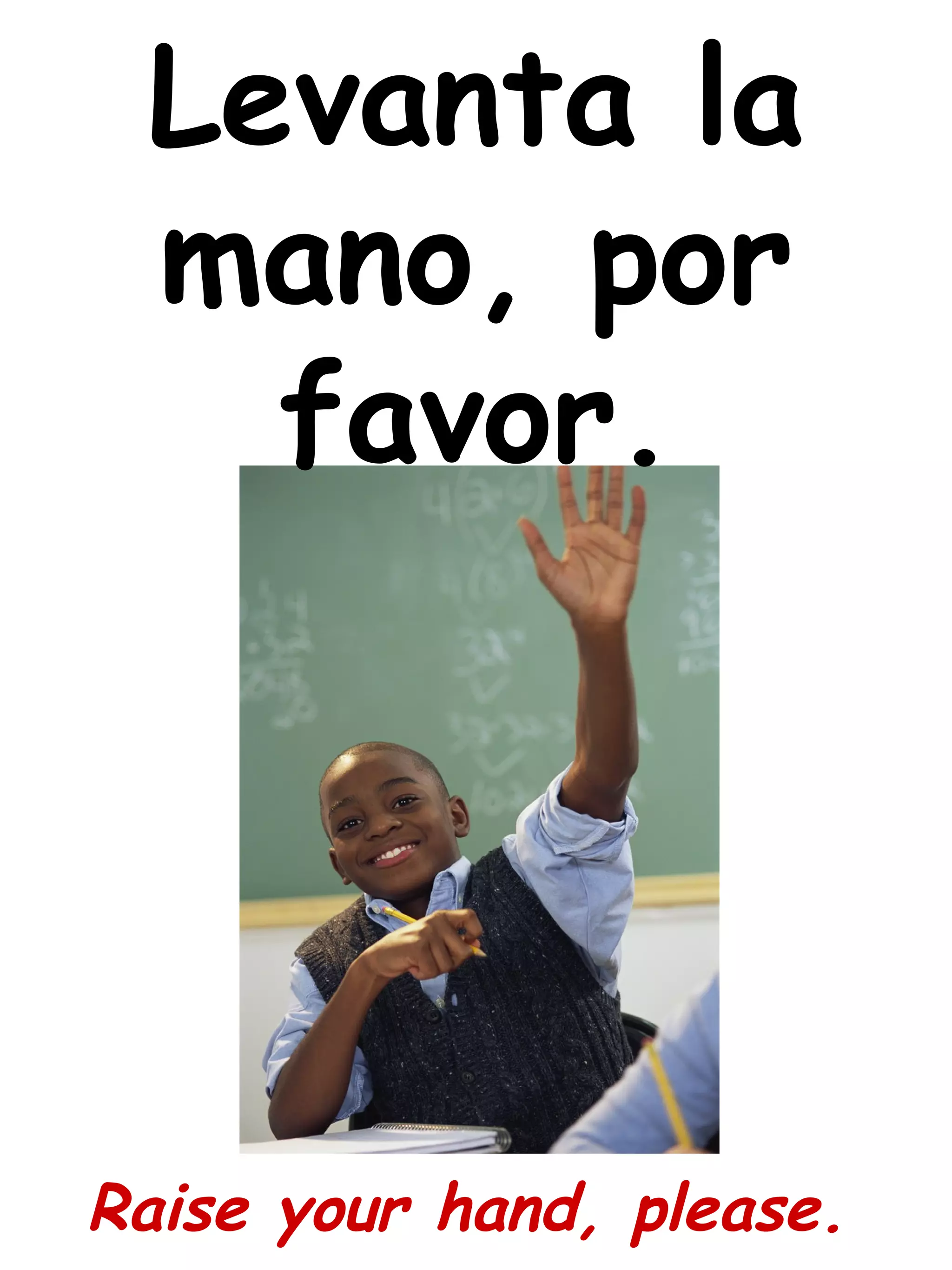Spanish Classroom survival phrases | PDF