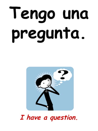 Spanish Classroom survival phrases | PDF