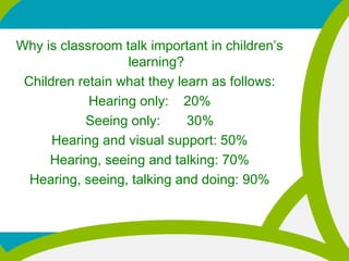 Classroom talk | PPT