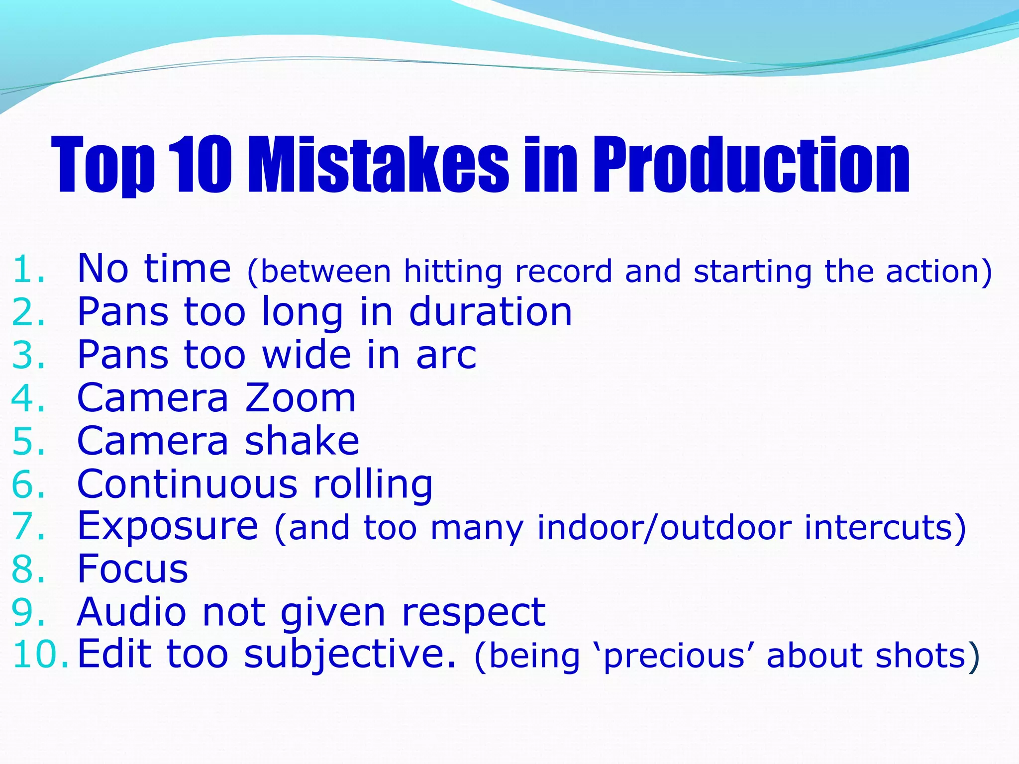 Classroom video production | PPT | Photography | Arts and Crafts