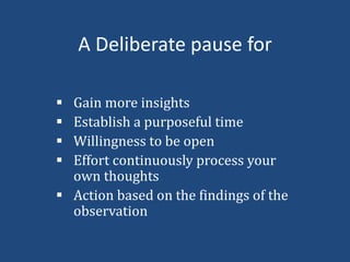 Classroom walkthrough | PPTX