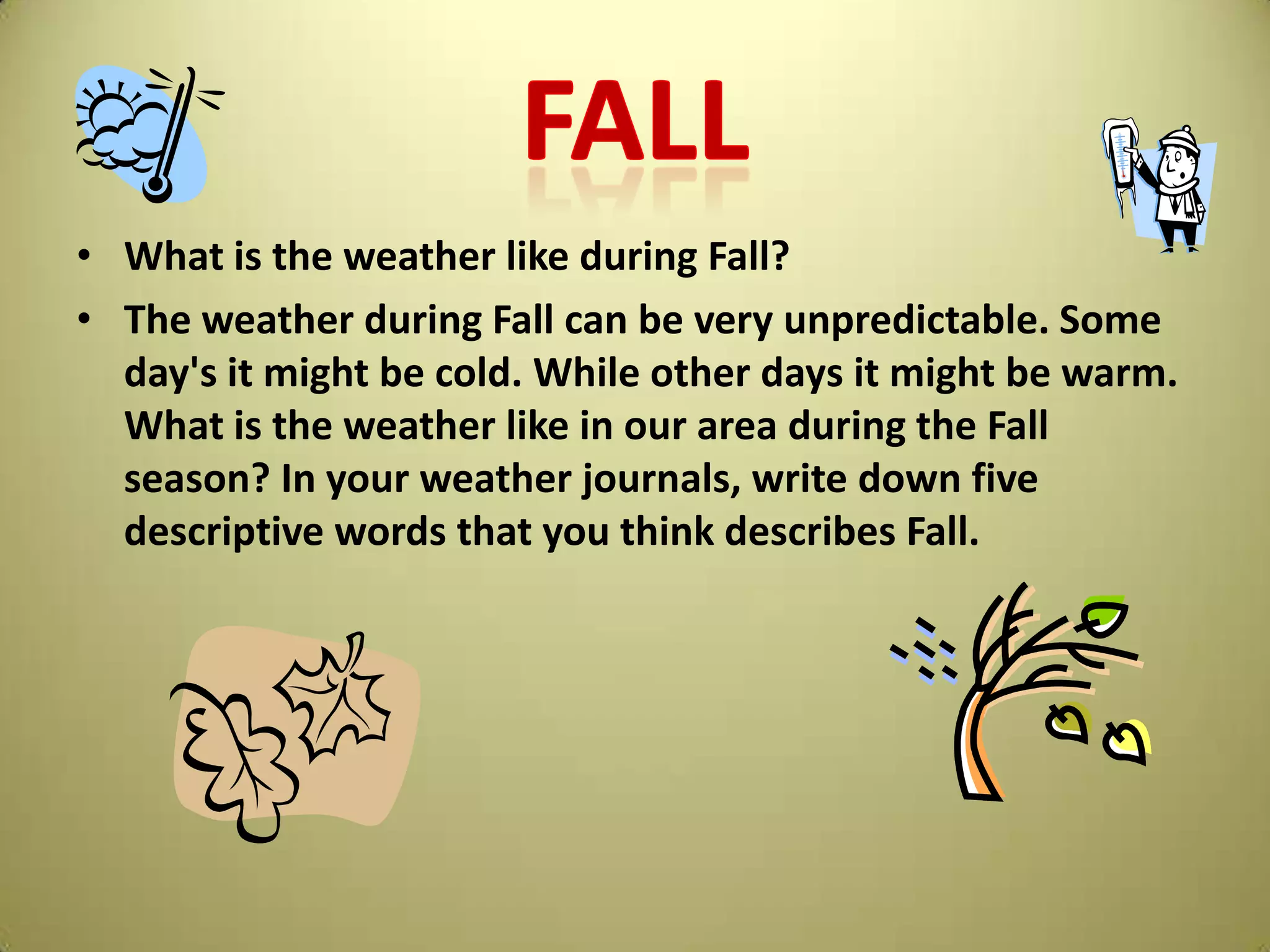 Classroom Weather Unit Powerpoint | PPTX