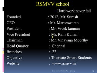 Classroom without staffs | PPT