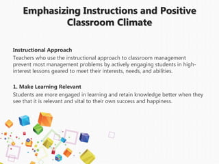 Classrooom managment issues | PPT