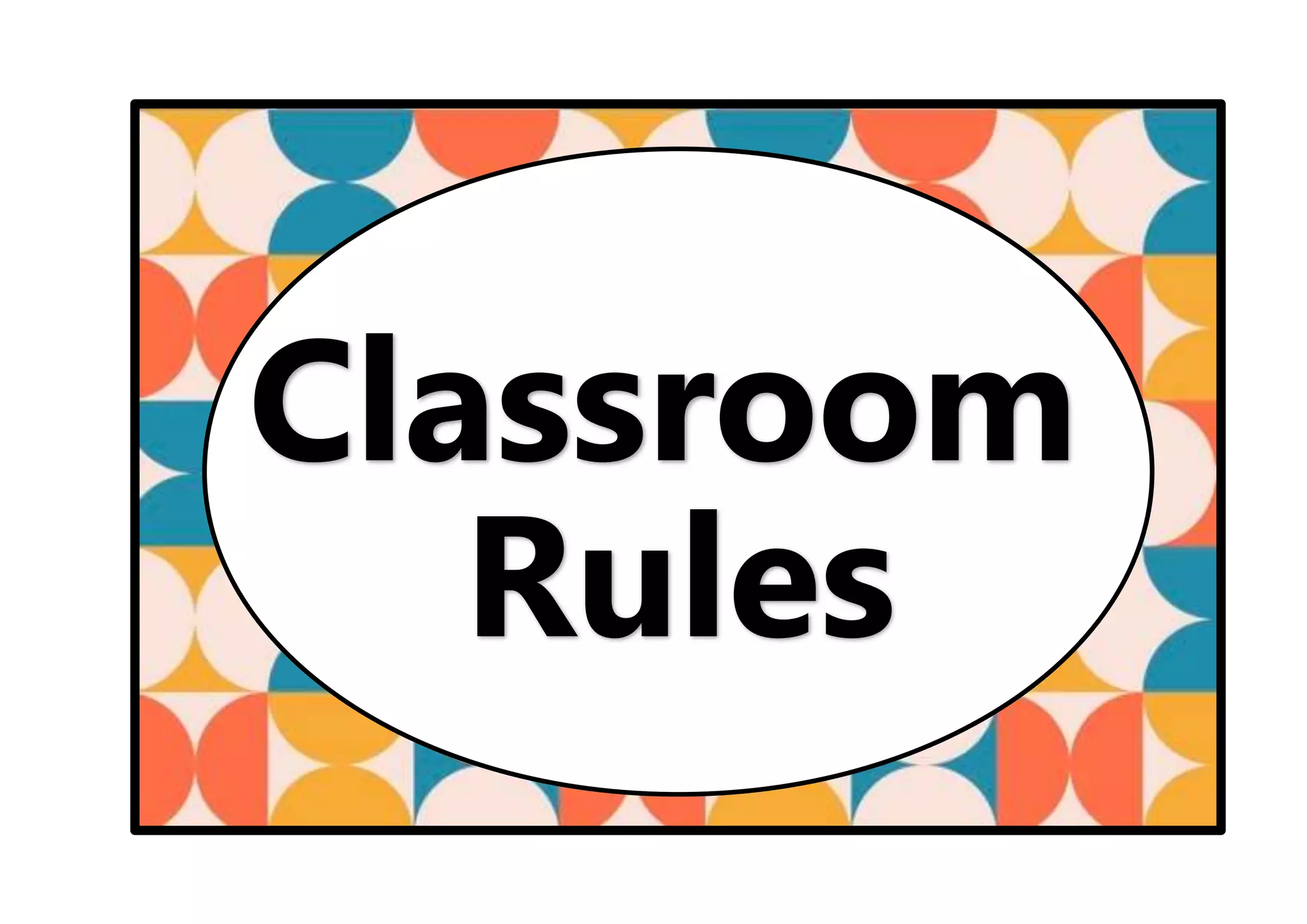 Classrrom Rules Docx