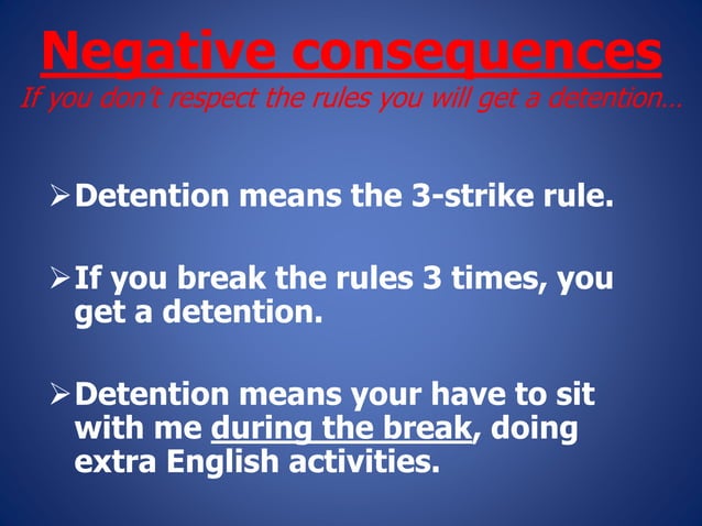 Windsor School 6th Grade Class rules | PPT
