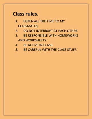 Class rules | PDF