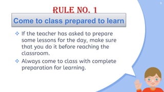 Class rules | PPTX