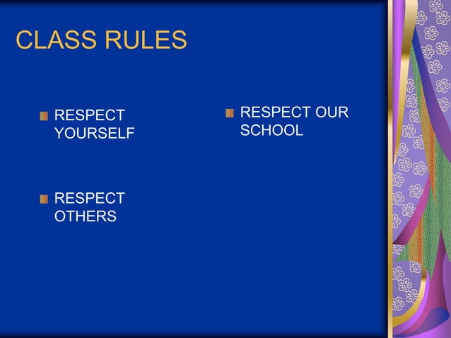Class Rules and Procedures, for the Advisory.ppt | Homework and Study ...