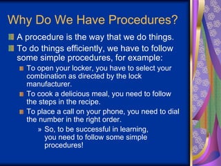 Class Rules and Procedures, Other Class Handled.ppt