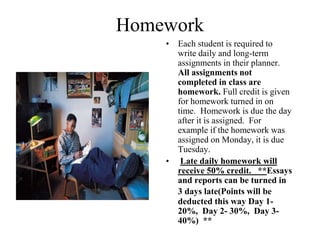 Class rules and proceures 13 | PPTX