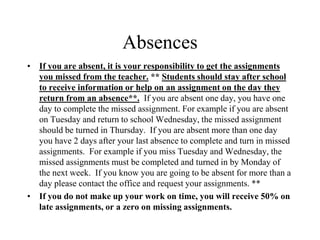 Class rules and proceures 13 | PPTX