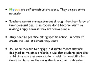 Classroom Rules & Routines, and Teacher Moves | PDF