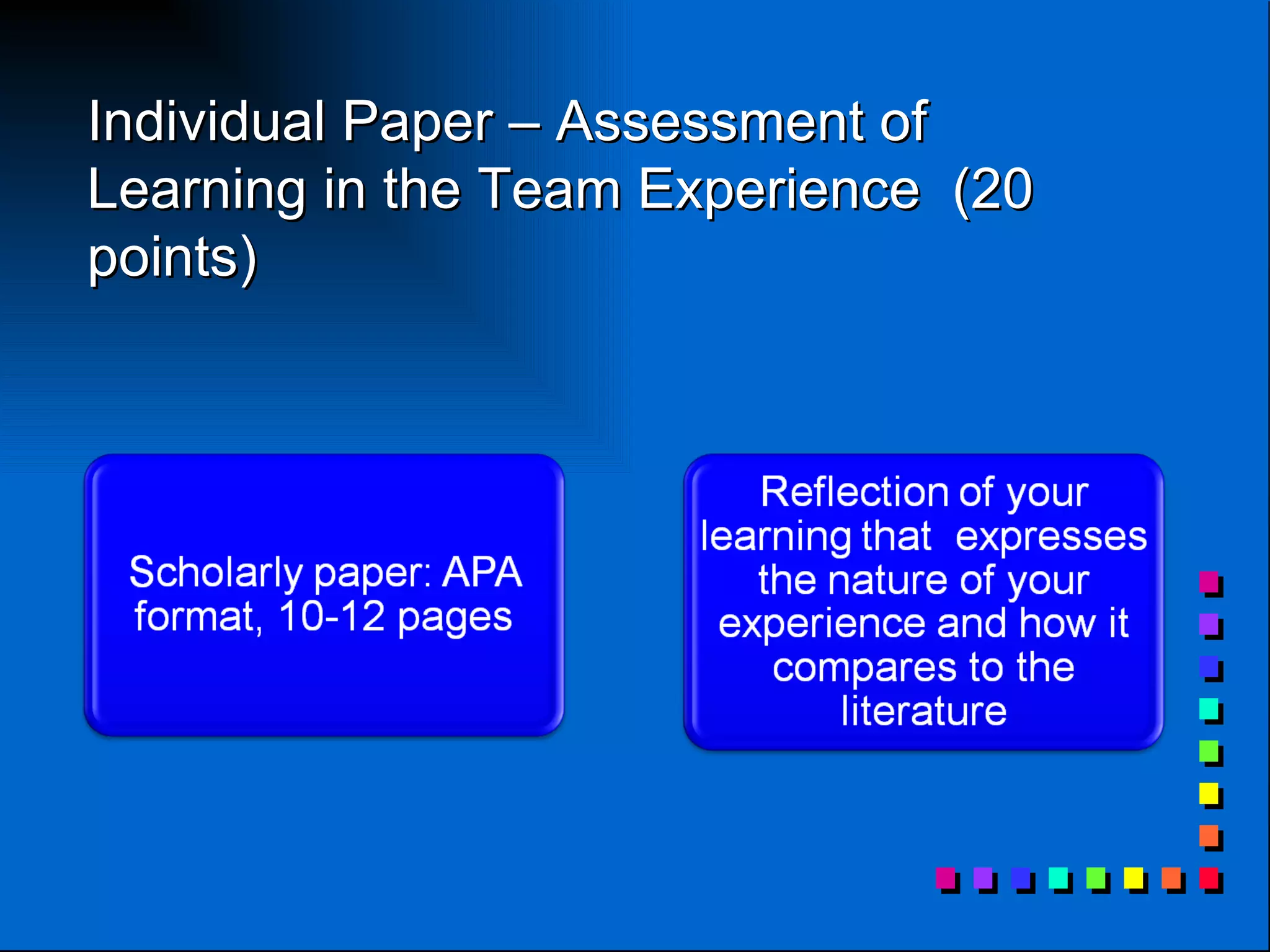 Class session 1 groups and teams overview spr 2011 | PPT