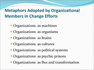 Class session 1 thinking about organizational change | PPT