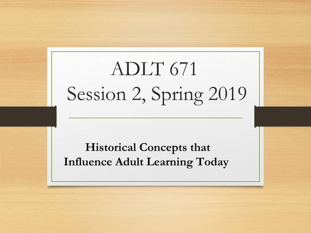 Class session 2 lindeman's era in the u.s. | PPT