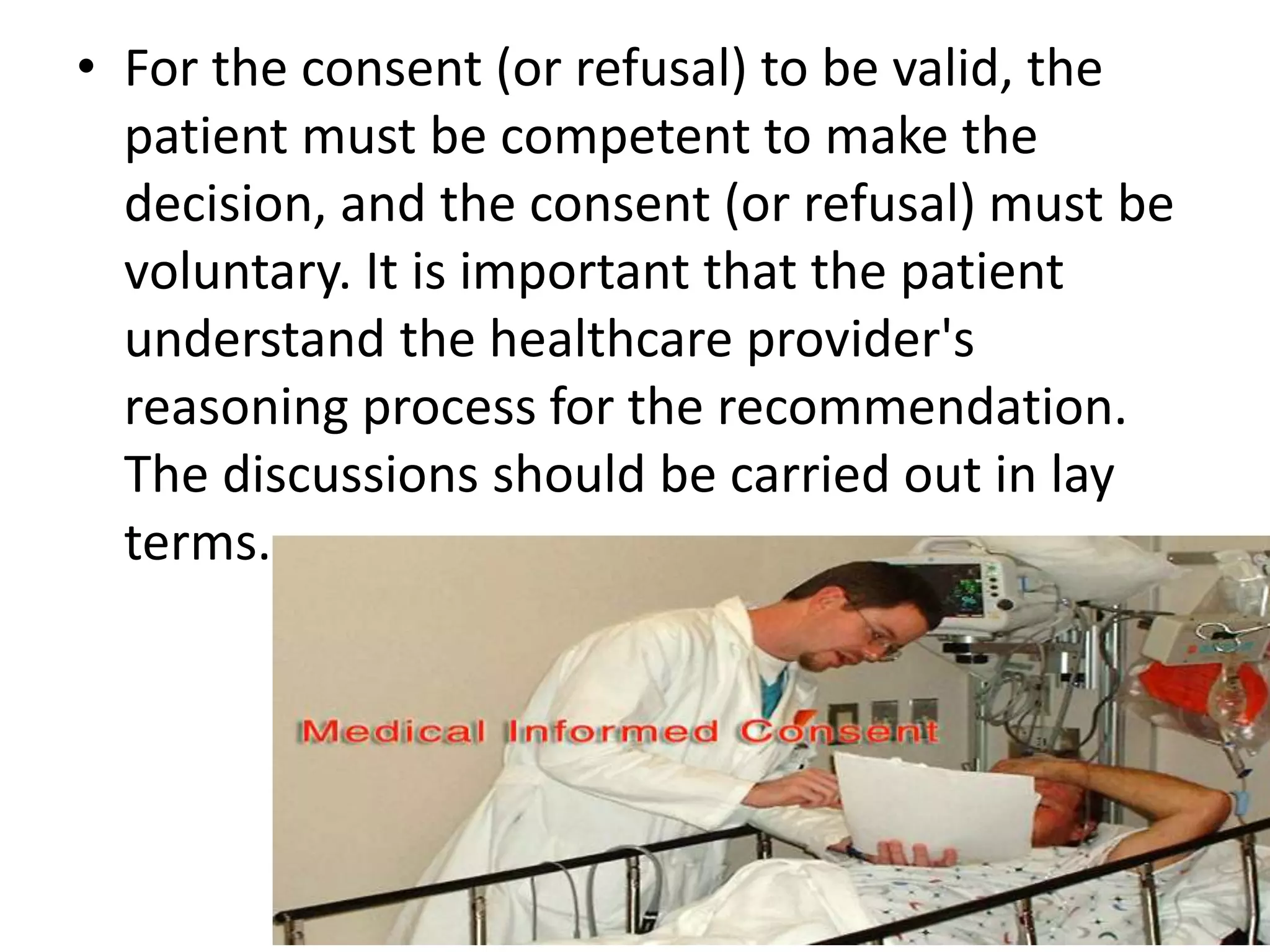 Class session 20 refusal to treatment | PPTX