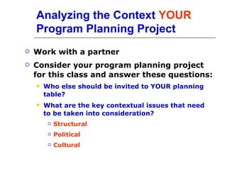 Class session 4 program ideas and needs assessment | PPT | Resume ...