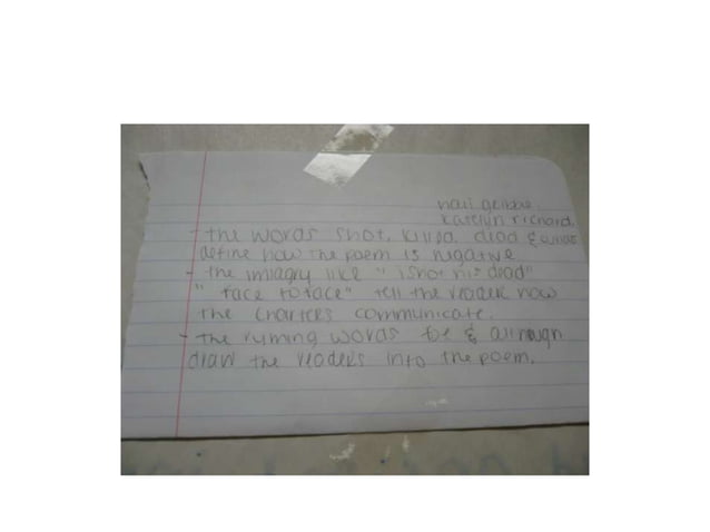 Class set of 10th grade poem coding | PPT