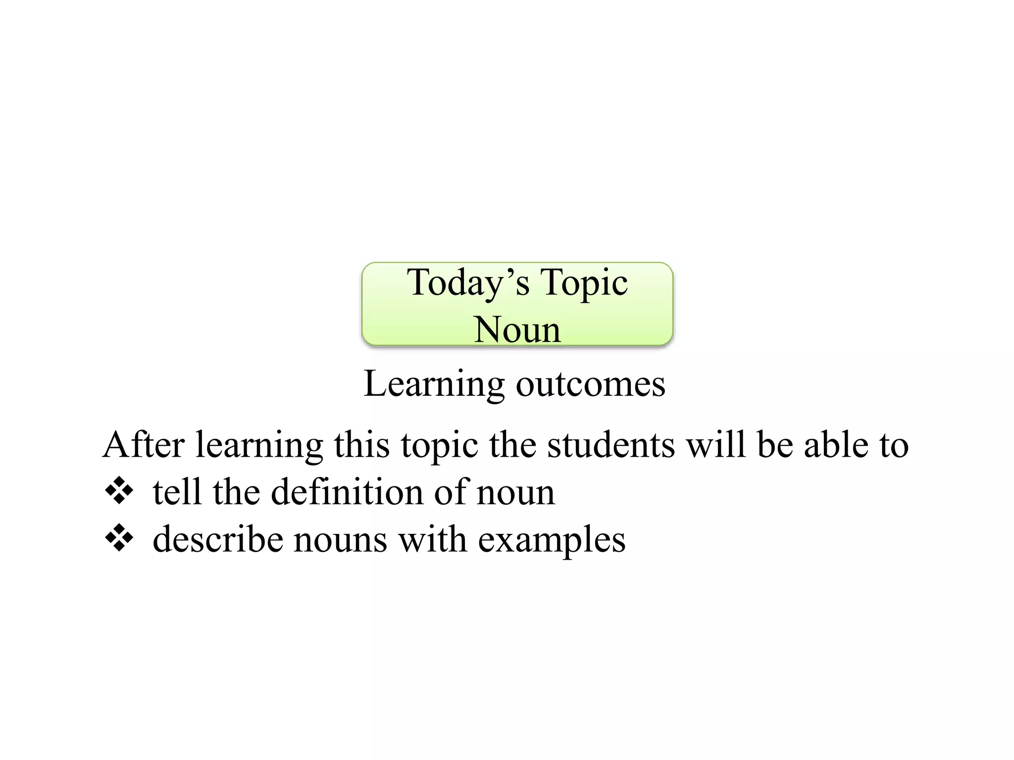 Class seven english 2nd class-7-nouns-c | PPTX