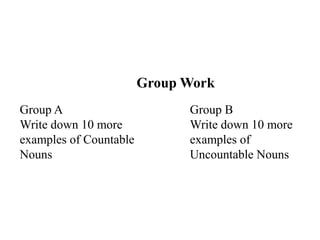 Class seven english 2nd class-7-nouns-c | PPT