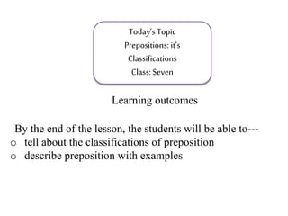 Class seven suman eng2nd class_7-preposition | PPT
