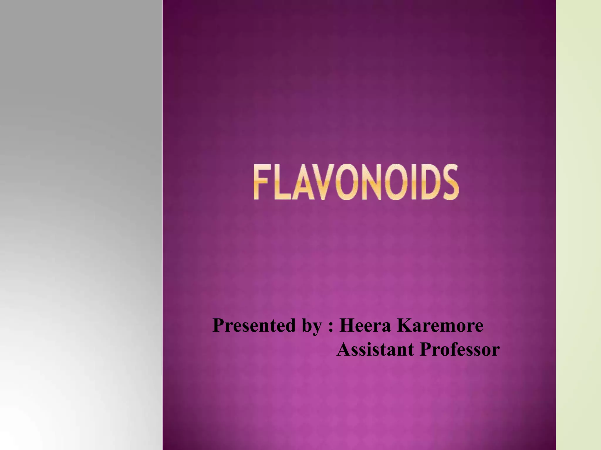 Flavonoids Classification | PPTX