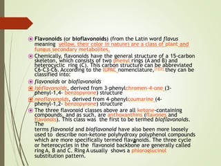 Flavonoids Classification | PPTX